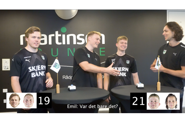 Skjern-spillere i quizduel